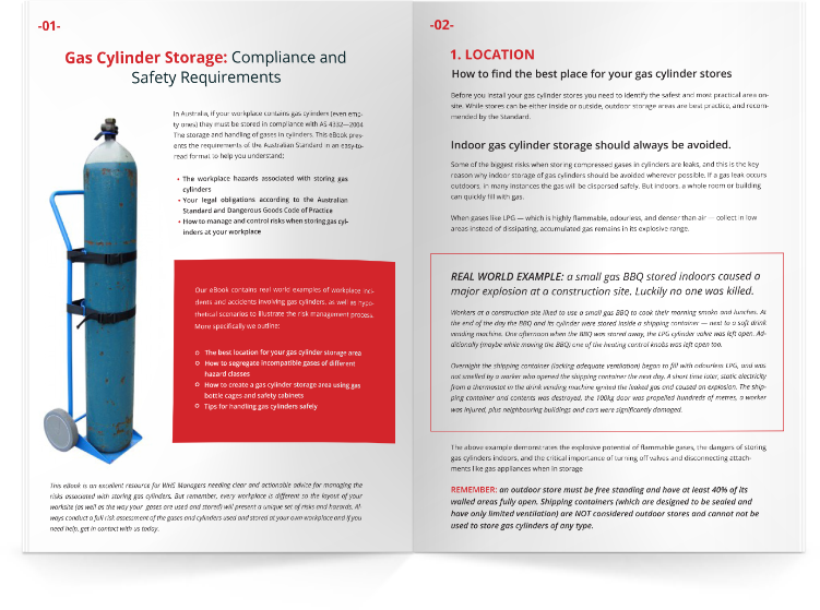 Gas cylinder storage - Compliance and safety requirements