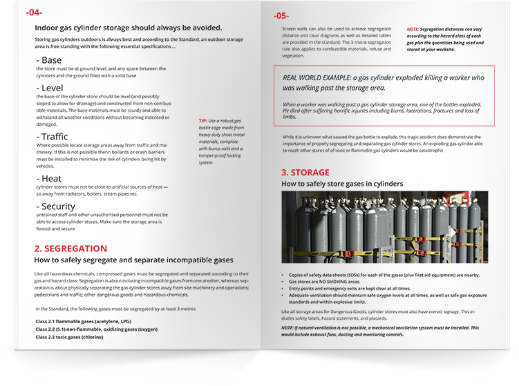 Gas cylinder storage - Compliance and safety requirements